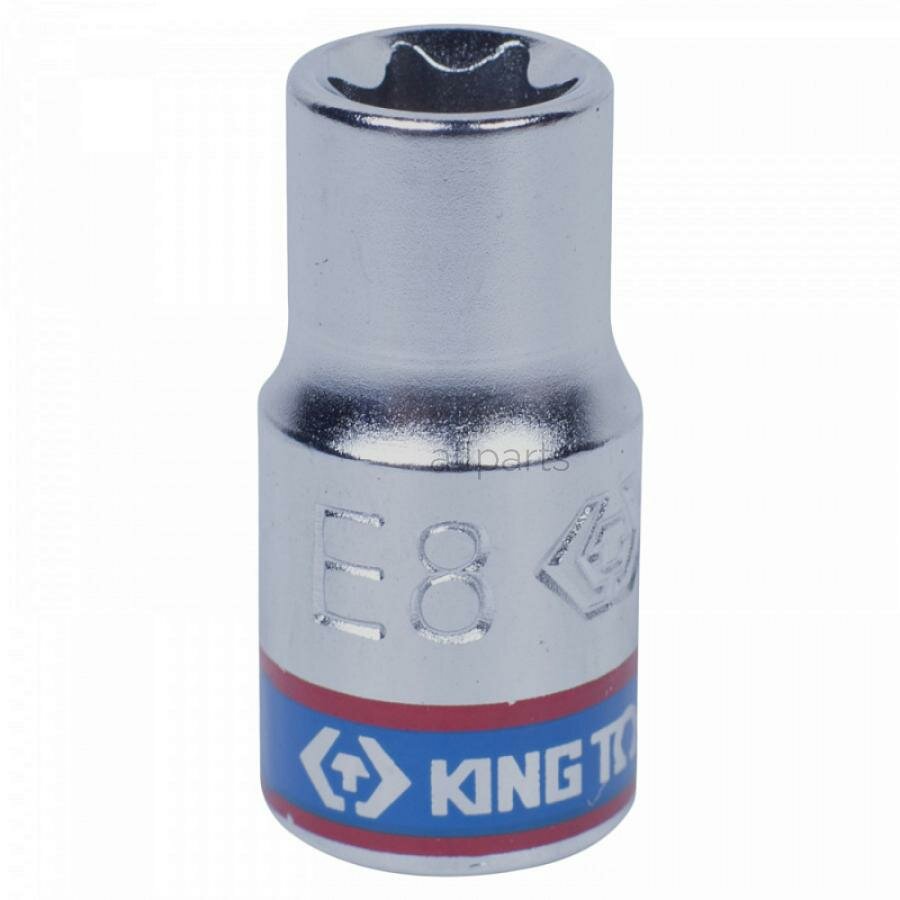 KING TONY 237508M Головка торцевая TORxЕ-стандарт 1/4, E8, L 24 мм KING TONY 237508M