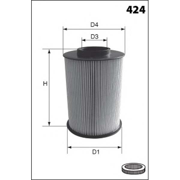 MECAFILTER EL9250 (1448616 / 1477153 / 1496204) фильтр воздушный Ford (Форд) Focus (Фокус) II, c-max / Volvo (Вольво) s40, v50