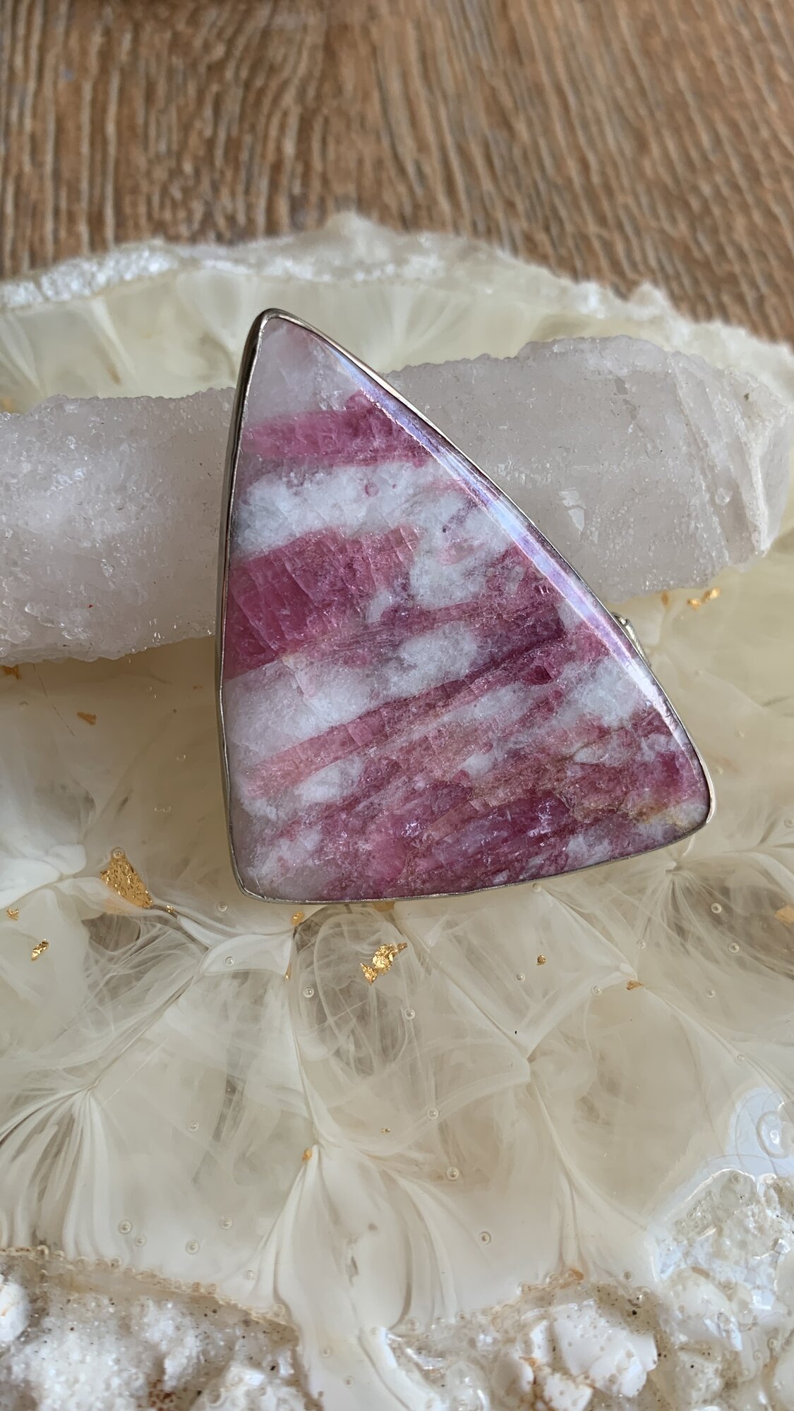 Брошь True Stones, турмалин