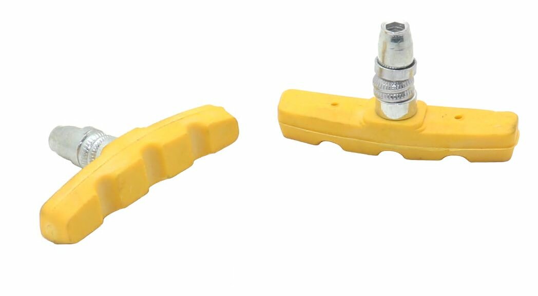 Колодки тормозные вело V-brake резьбовые (s-pts33) цветные