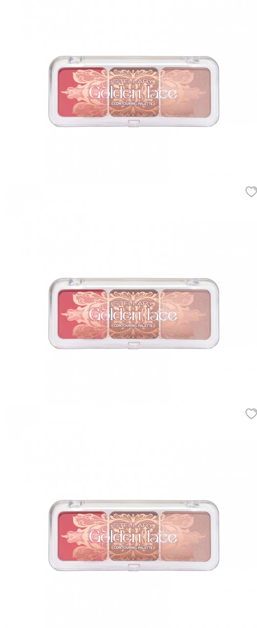 Контуринг для лица Stellary, Golden Lace collection, тон 01, 3 шт.