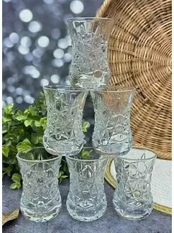 Набор из 6 стаканов х 90 мл. для чая Армуду стекло