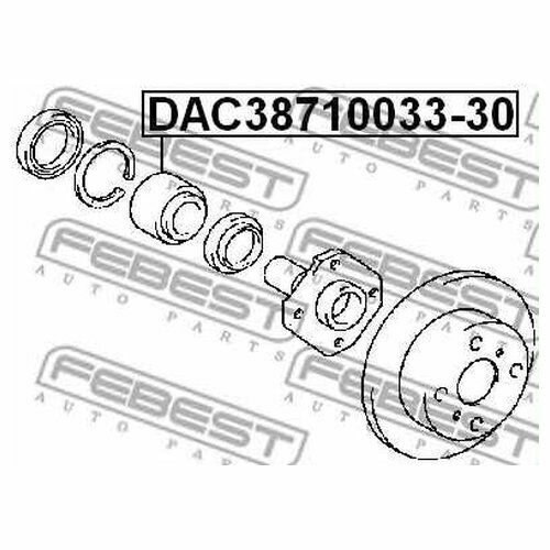 Подшипник ступицы колеса Febest DAC3871003330