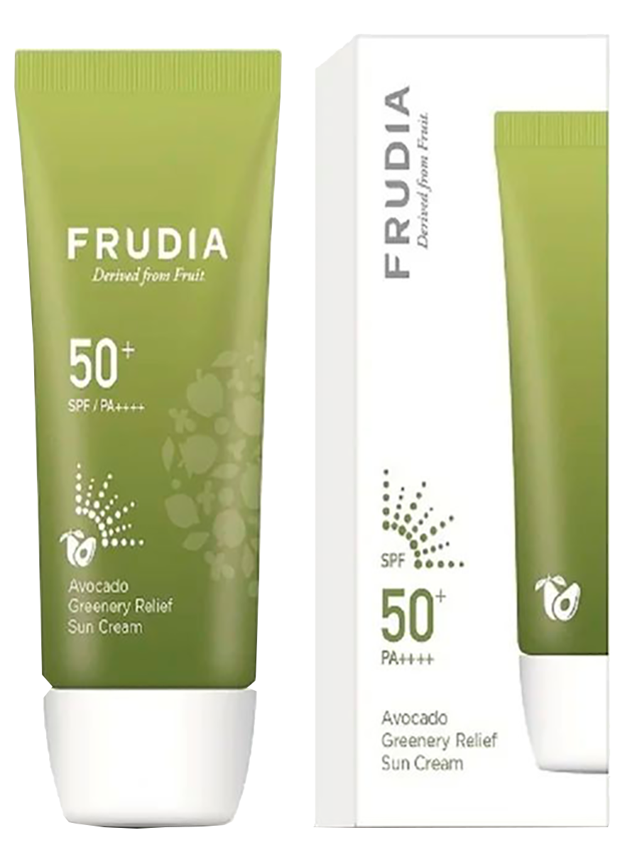Солнцезащитный восстанавливающий крем с авокадо SPF50+/PA ++++, 50 г, Frudia