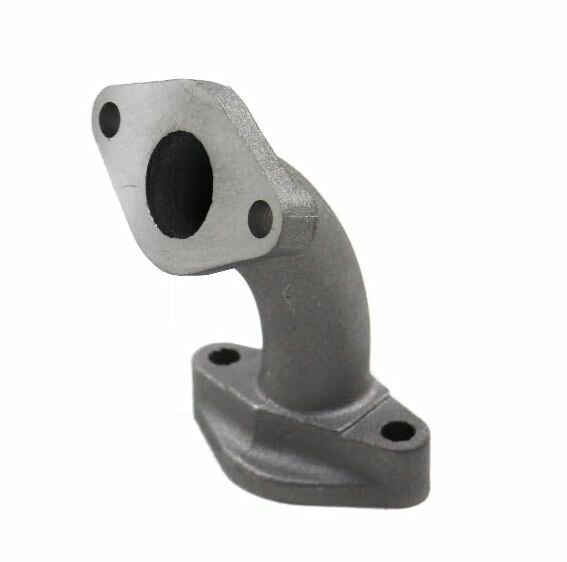 Патрубок карбюратора Delta, Zodiak 70сс (впуск. коллектор) короткий (d19мм) серебристый