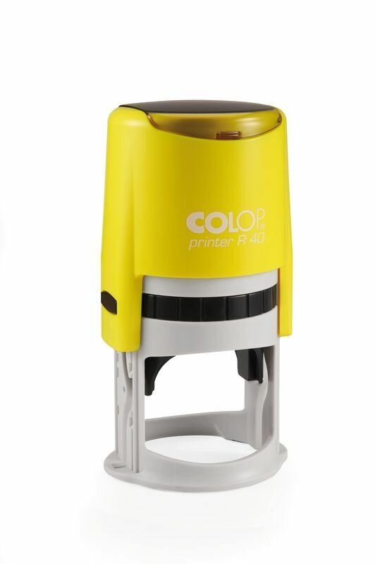 Оснастка Colop для круглой печати D40 с крышкой, неоновый лимон