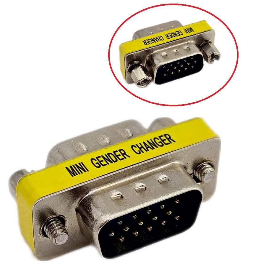 Адаптер компьютерный Mini Gender Changer DB15F-DB15F