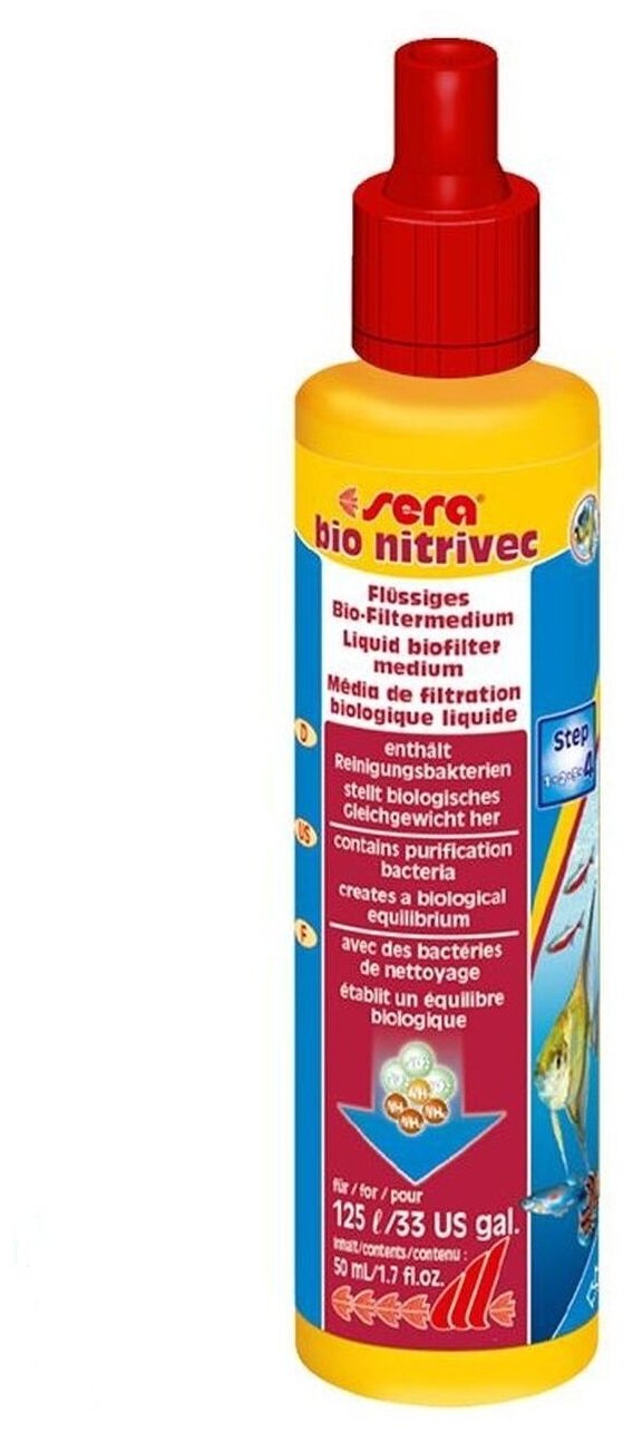 Sera Bio Nitrivec Смесь высококачественных очистных бактерий , 50 мл