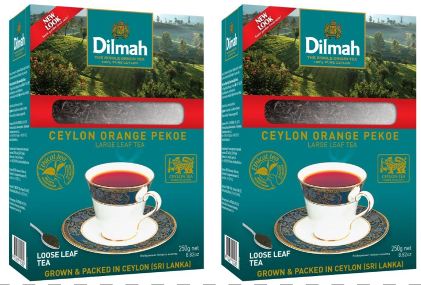 Чай черный Dilmah, крупнолистовой, высококачественный цейлонский чай, 250 г, 2 шт