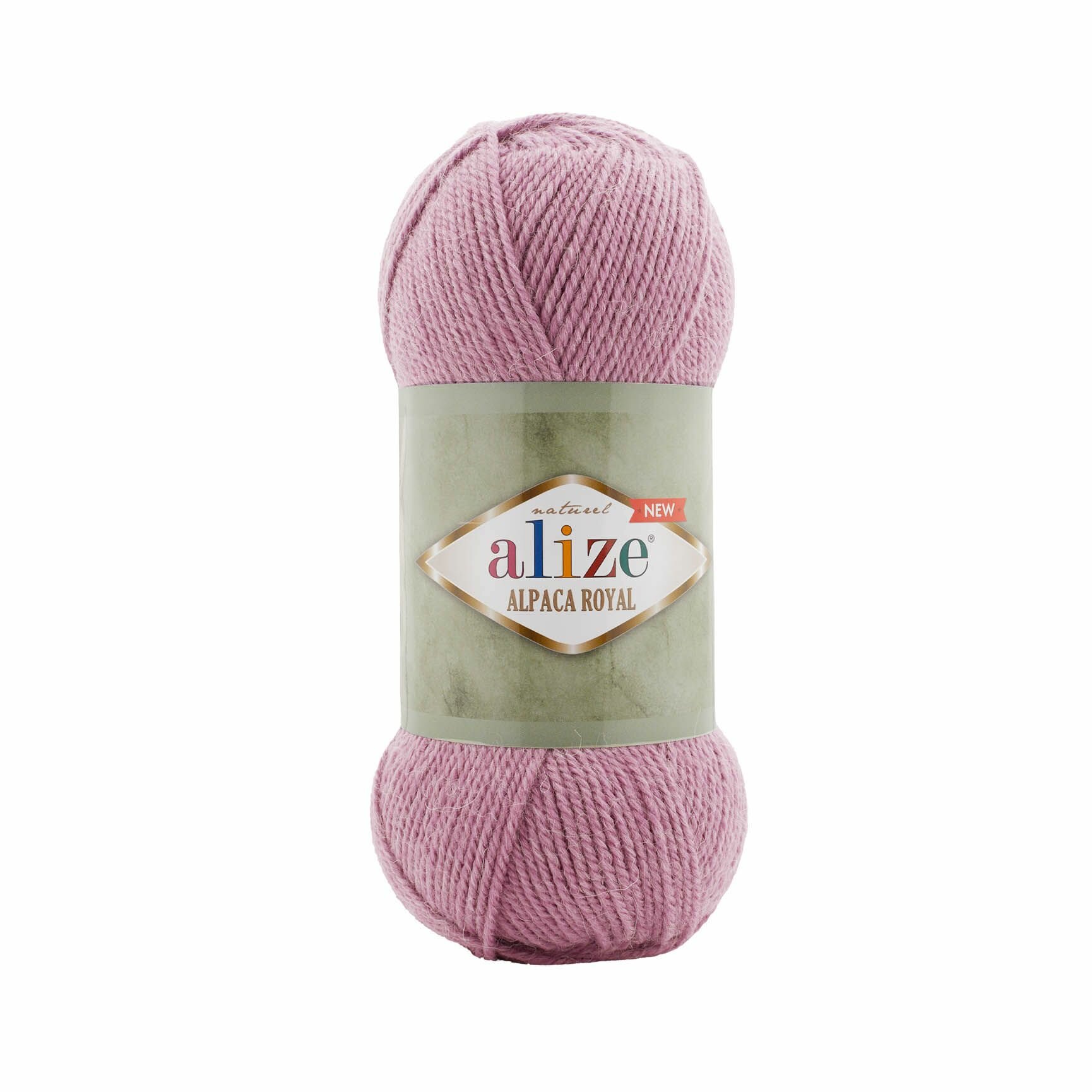 Альпака Рояль Alize Alpaca Royal NEW упаковка 5 мотков 100 г. 250 м 55% Aкрил 30% Шерсть 15% Aльпака цвет 269 розовый