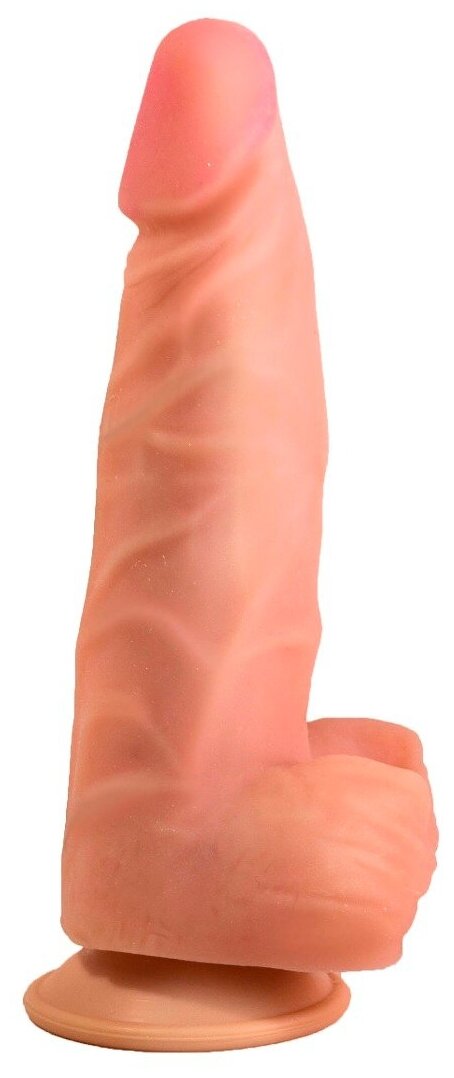 LOVETOY (А-Полимер) Фаллоимитатор кибекожа, 818700, D: 5 см, длина: 20.5 см, телесный