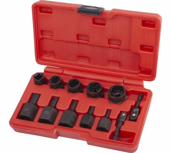 Набор экстракторов поврежденных болтов гаек шпилек AV Steel av-921093