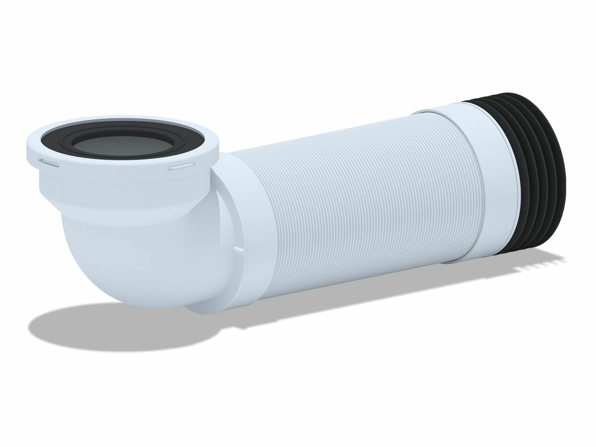 Удлинитель гибкий для унитаза угол 90гр. выпуск 110мм 395-1115мм АНИ K739R