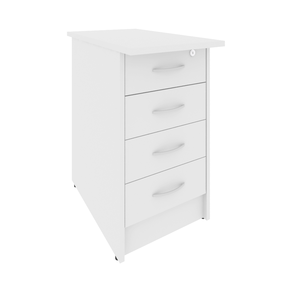 Тумба приставная с замком RIVA А. ТП-4.2 Белый 412*720*750