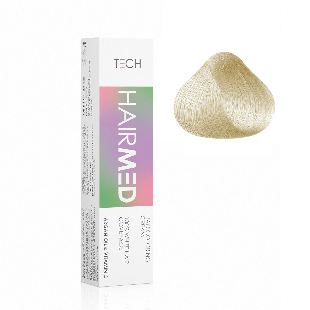 Перманентная крем-краска для волос Hairmed 10 Светлый блонд 100 мл