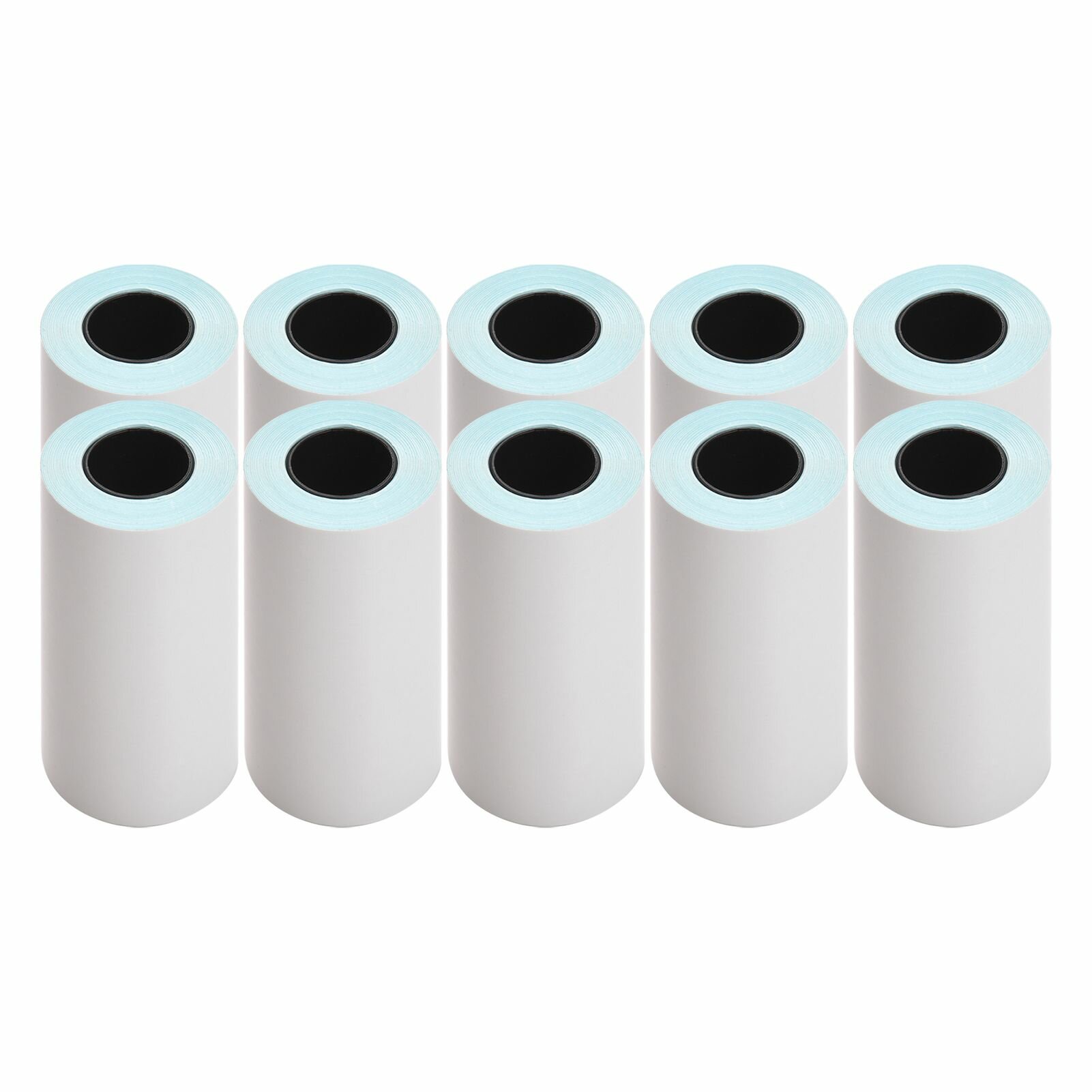 Рулоны самоклеящейся бумаги для прямой термопечати 57 x 30 мм, упаковка 10 шт, белая, водостойкая, маслостойкая, устойчивая к истиранию, без бисфенола А для мобильных термопринтеров
