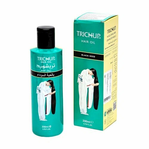 TRICHUP Hair oil BLACK SEED, Vasu (тричуп (тричап) Масло для волос С черным тмином, Васу), 200 мл.