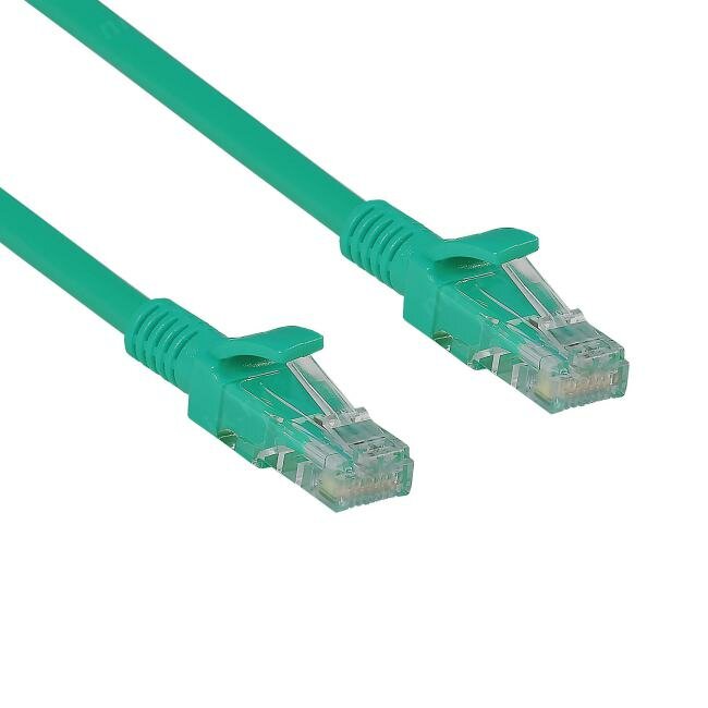 ExeGate UTP-RJ45-RJ45-5e-1M-GN Patch Cord UTP кат.5e, 1м, зелёный EX258672RUS — фото 1