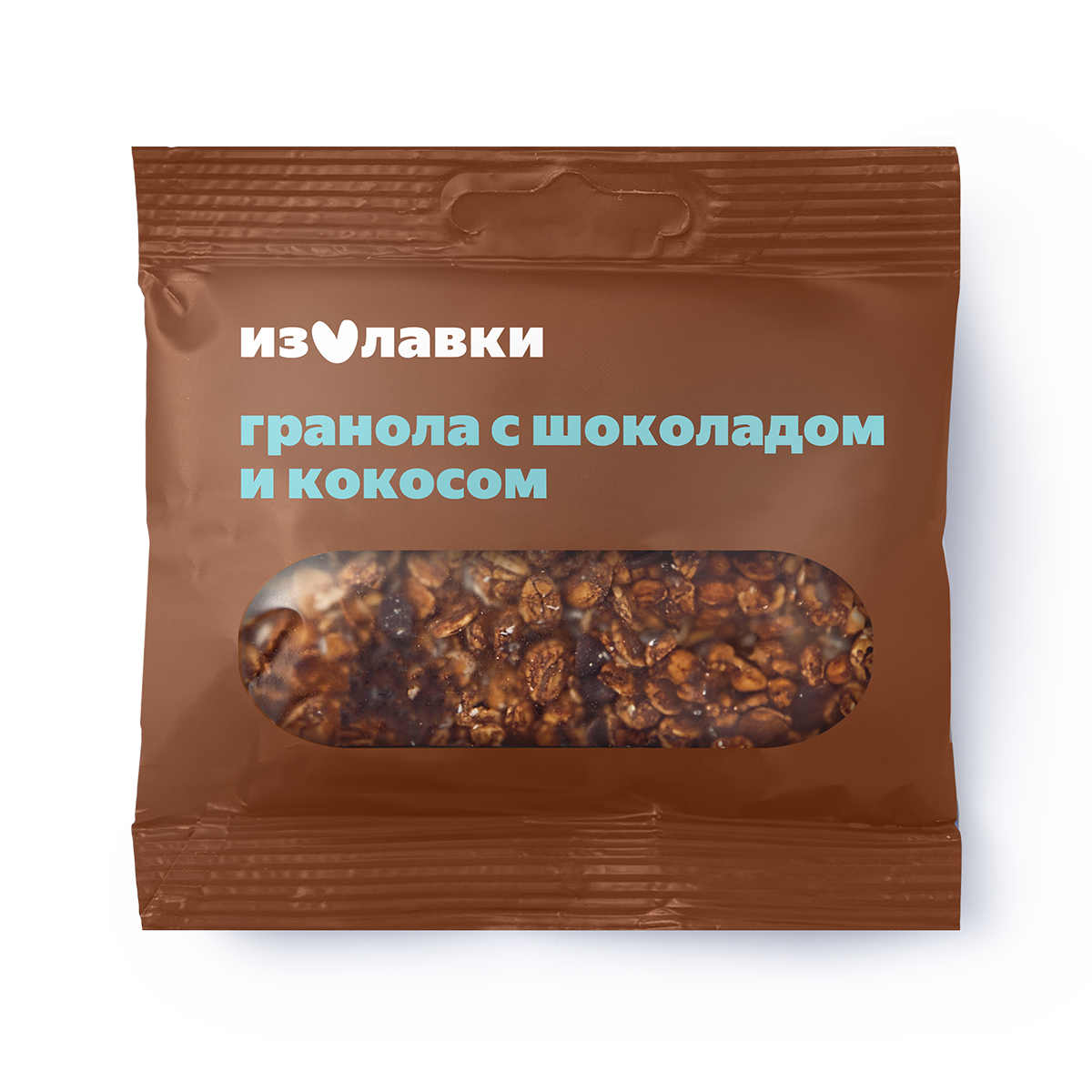Гранола-мюсли "Из Лавки" шоколад-кокос, хрустящая, овсяные хлопья, 50 г