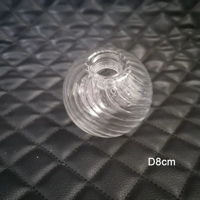 Зеркальный стеклянный абажур с рисунком тыквы 80/100/120 мм D8cm