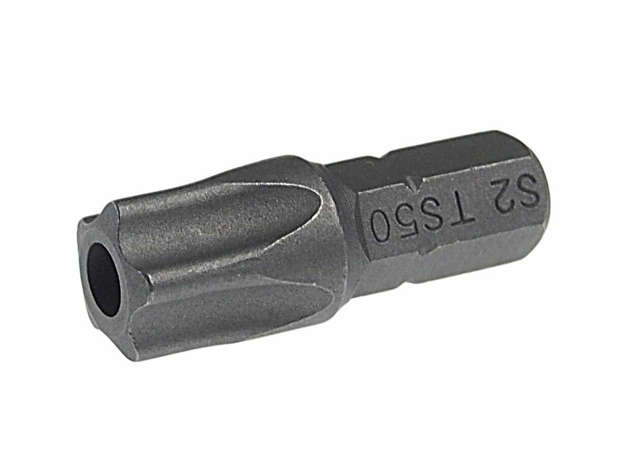 Бита 1/4"DR 5-гранная TORX с отверствием TS50Hх25мм JTC