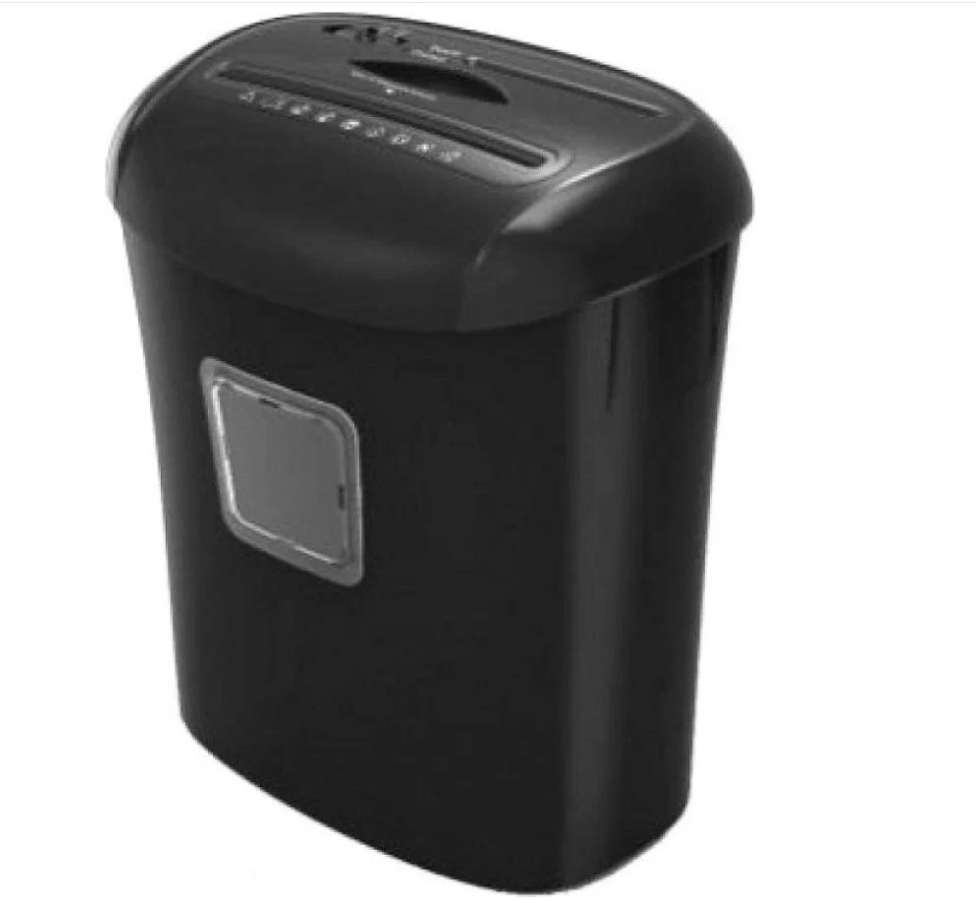 Шредер Gladwork iShred 14HCD Effect черный (секр. P-4) перекрестный 14лист. 26лтр. скрепки скобы пл. карты CD