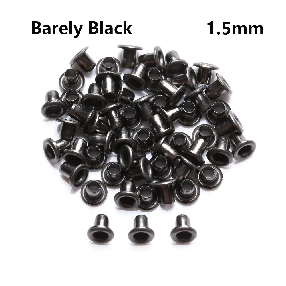Металлические мини-пряжки 50 шт. Черный, 50PCS 1.5mm black