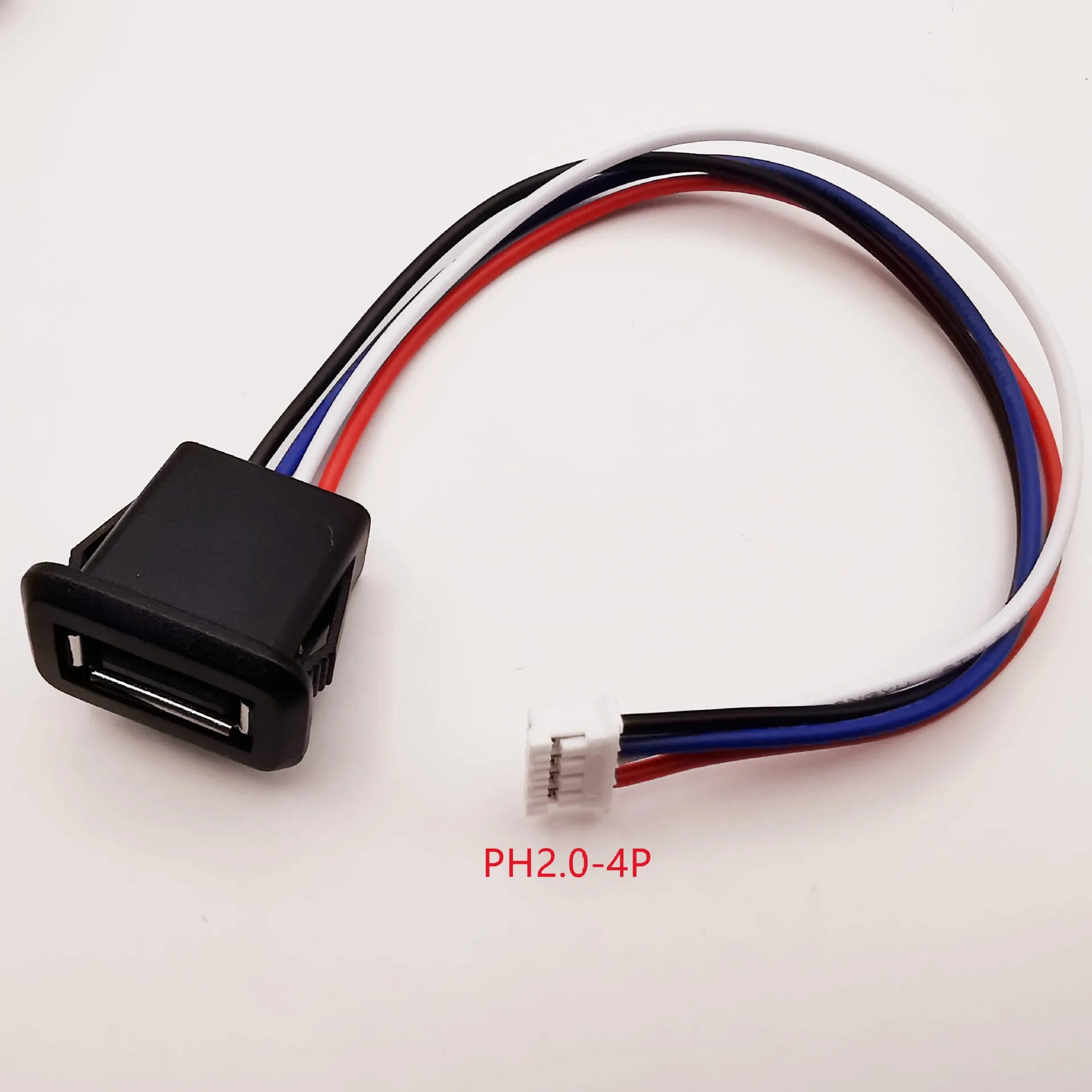 1 шт. 4-проводной USB 2.0 гнездовой разъем питания USB2.0 4-контактный разъем порта зарядки с кабелем PH2.0 электрические клеммы USB-разъем для зарядного устройства
