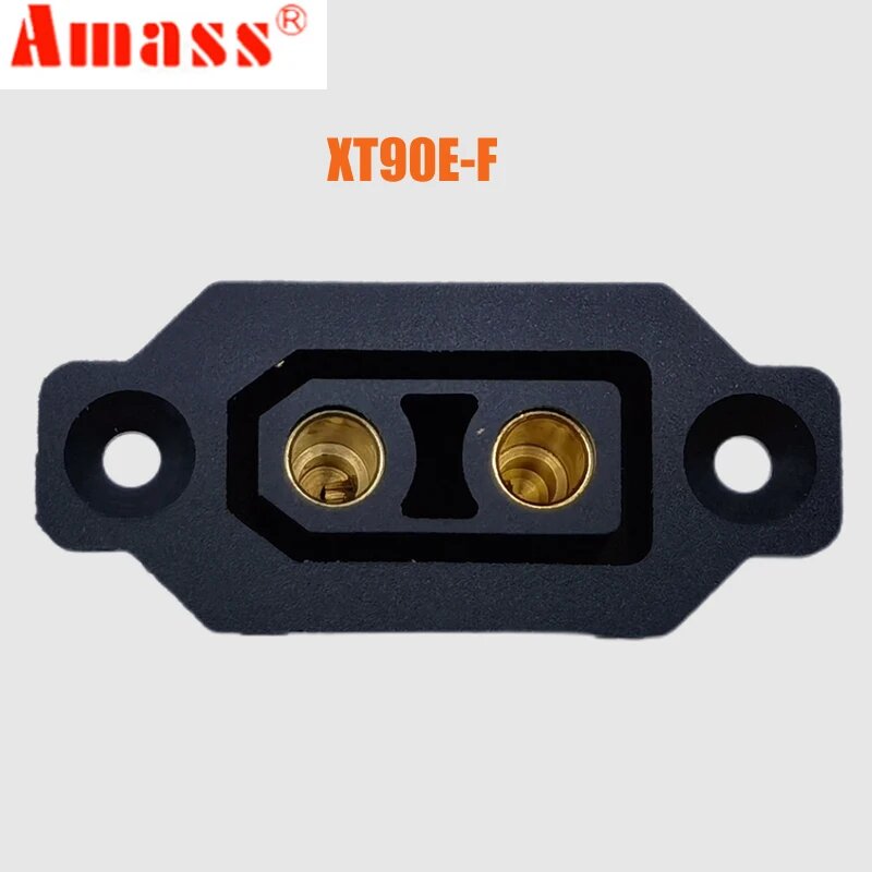 Разъем Amass XT90E-F черный, 1шт