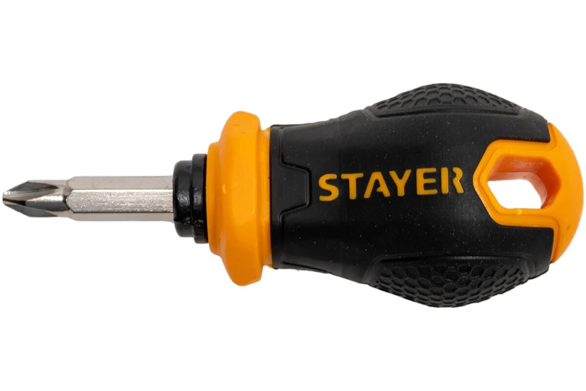 STAYER Hercules-Mini 2-in-1 переставная отвертка 38 мм PH2/SL6 2511_z02 для ремонта