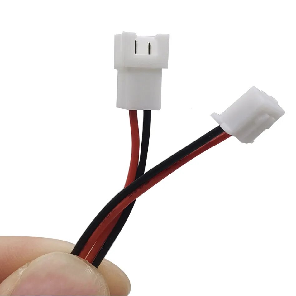 2,54 мм Шаг 2 Pin штекер гнездо разъем для кабеля XH2.54mm 2 P штепсельная вилка Длина кабеля 10 см 26AWG 10-100 шт.