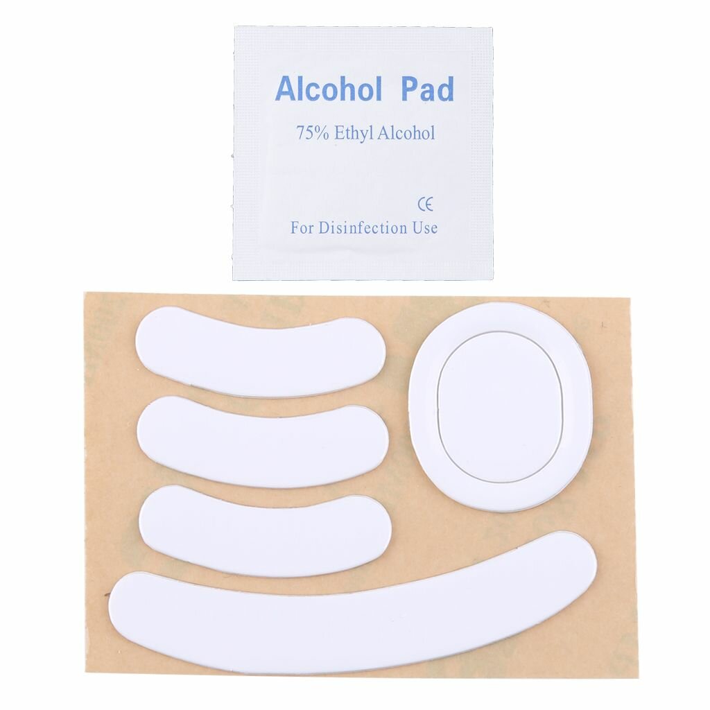 1 комплект, толщина 0,6 мм, сменные белые коньки для мыши с изогнутыми краями G Pro Wireless