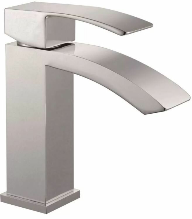 Смеситель для раковины квадратный Ф35 нержавейка Frap F 10803