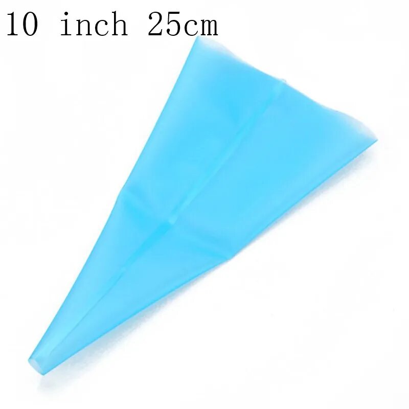 Многоразовый силиконовый кондитерский мешок Синий, Blue 10 inch