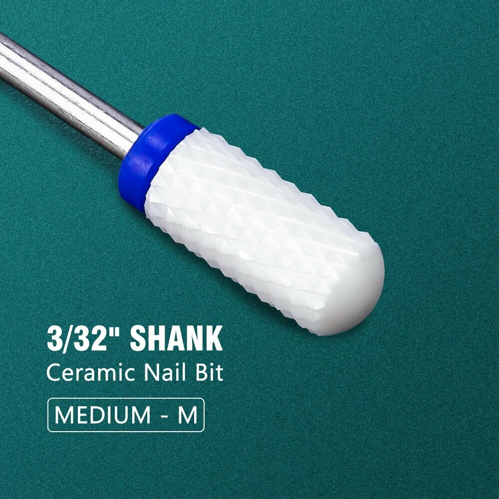 Керамическое сверло для ногтей Dmoley, 3/32" Shank, Medium, Цвет: 8