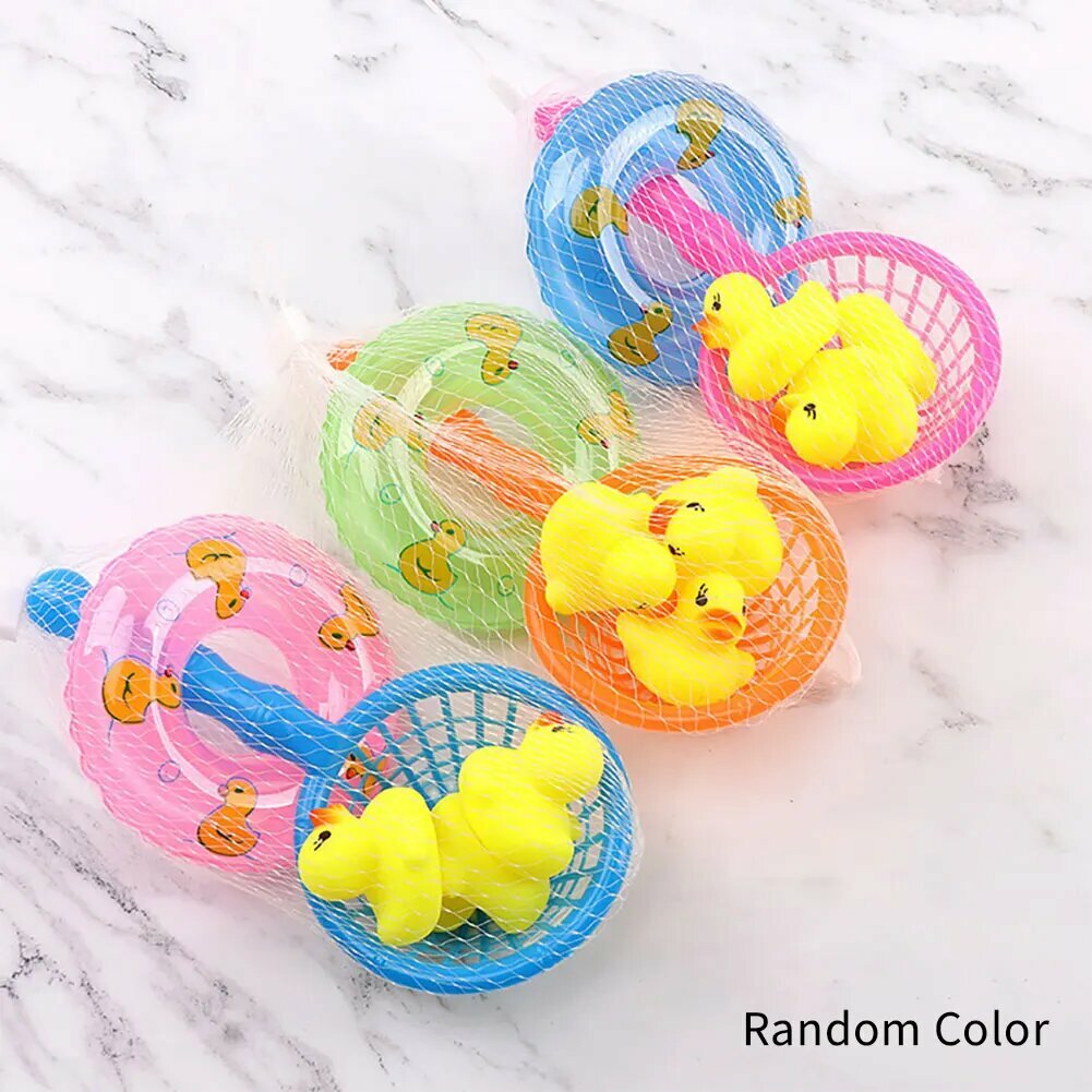 Детские резиновые утки в корзинке, Random Color