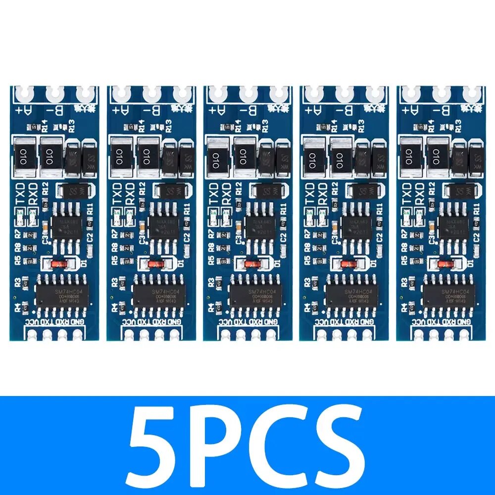 5шт Модуль преобразования TTL в RS485 Baishundianzi, Цвет: 5pcs