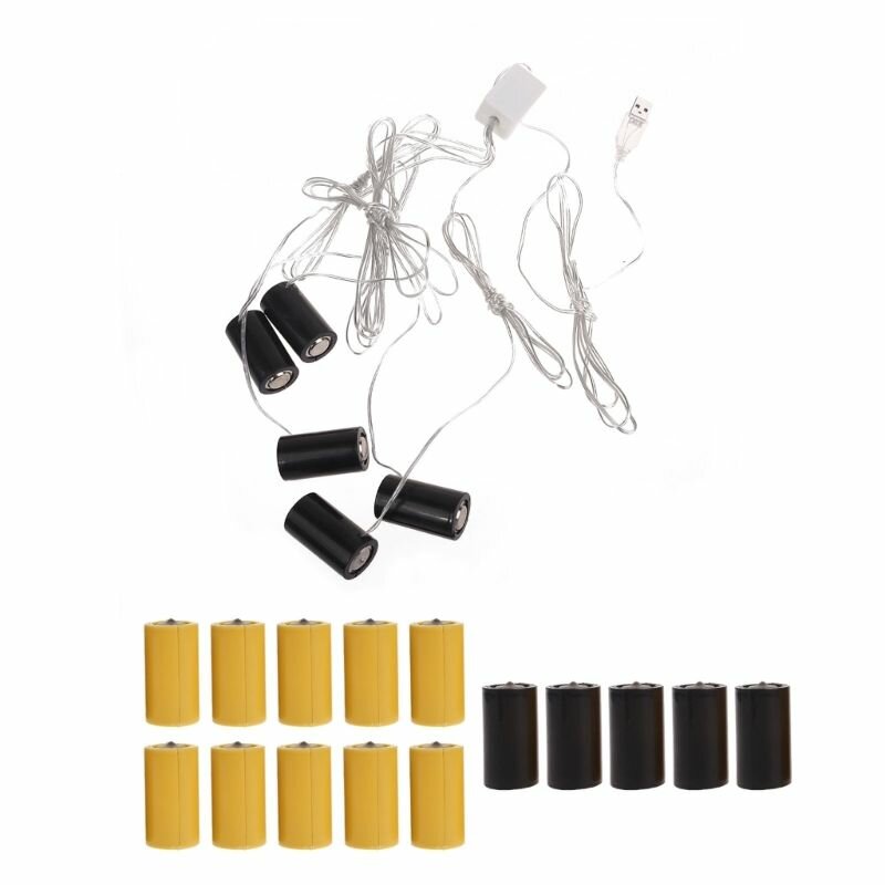 LR14 C Батарея питания USB заменить ячейку 4,5 В 3 В, - Один на пятерых