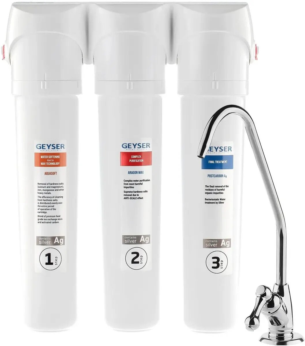 Водоочиститель Гейзер Смарт Макс, белый