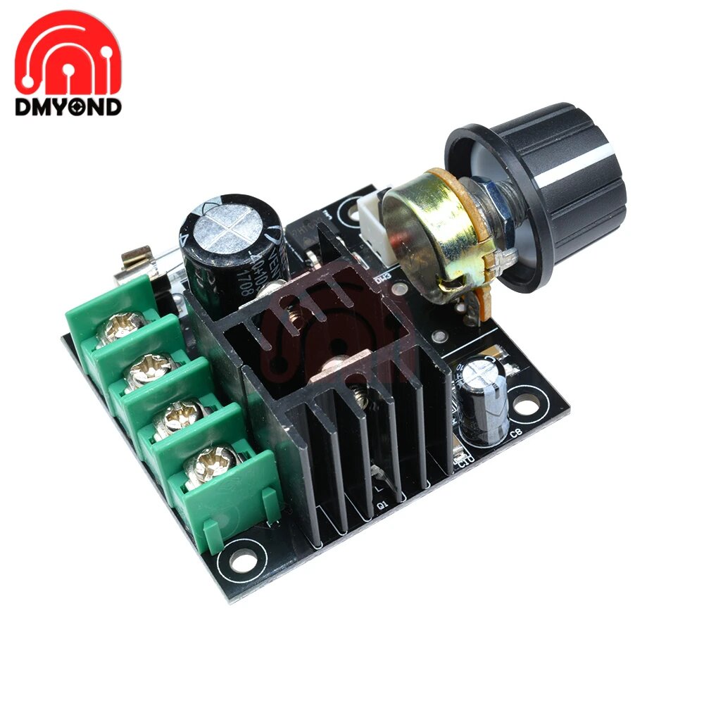 DC 12V-40V PWM контроллер скорости двигателя постоянного тока 10A 5V 12V 36V Напряжение регулятор с ручкой с большим вращающим моментом Мощность контроллер