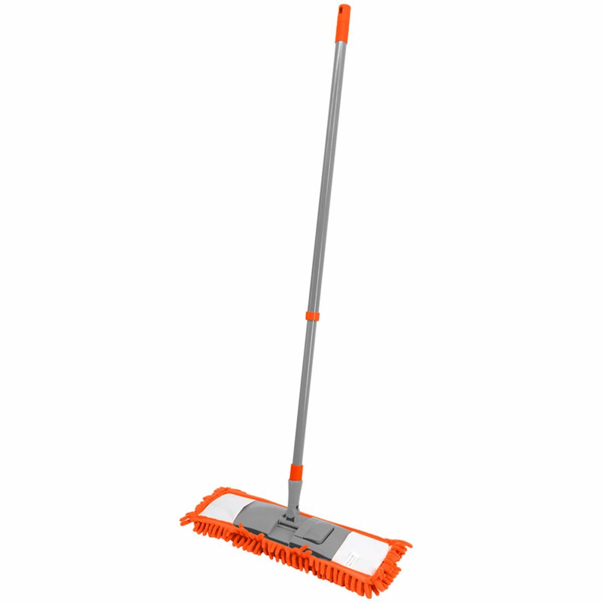 Швабра для уборки OfficeClean Professional, телескоп. ручка 120см, пласт. флаундер 40см, насадка ворс. микрофибра (карманы) (303056), 24шт.