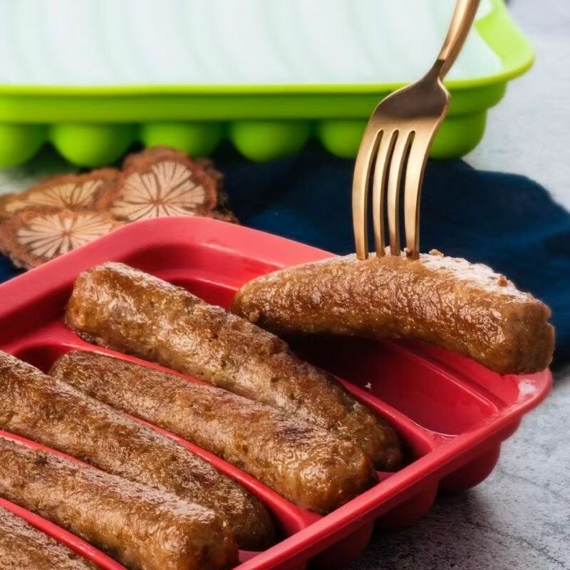 Силиконовая форма для запекания сосисок, мяса и десертов, антипригарная, универсальная, для духовки и микроволновки, безопасный материал