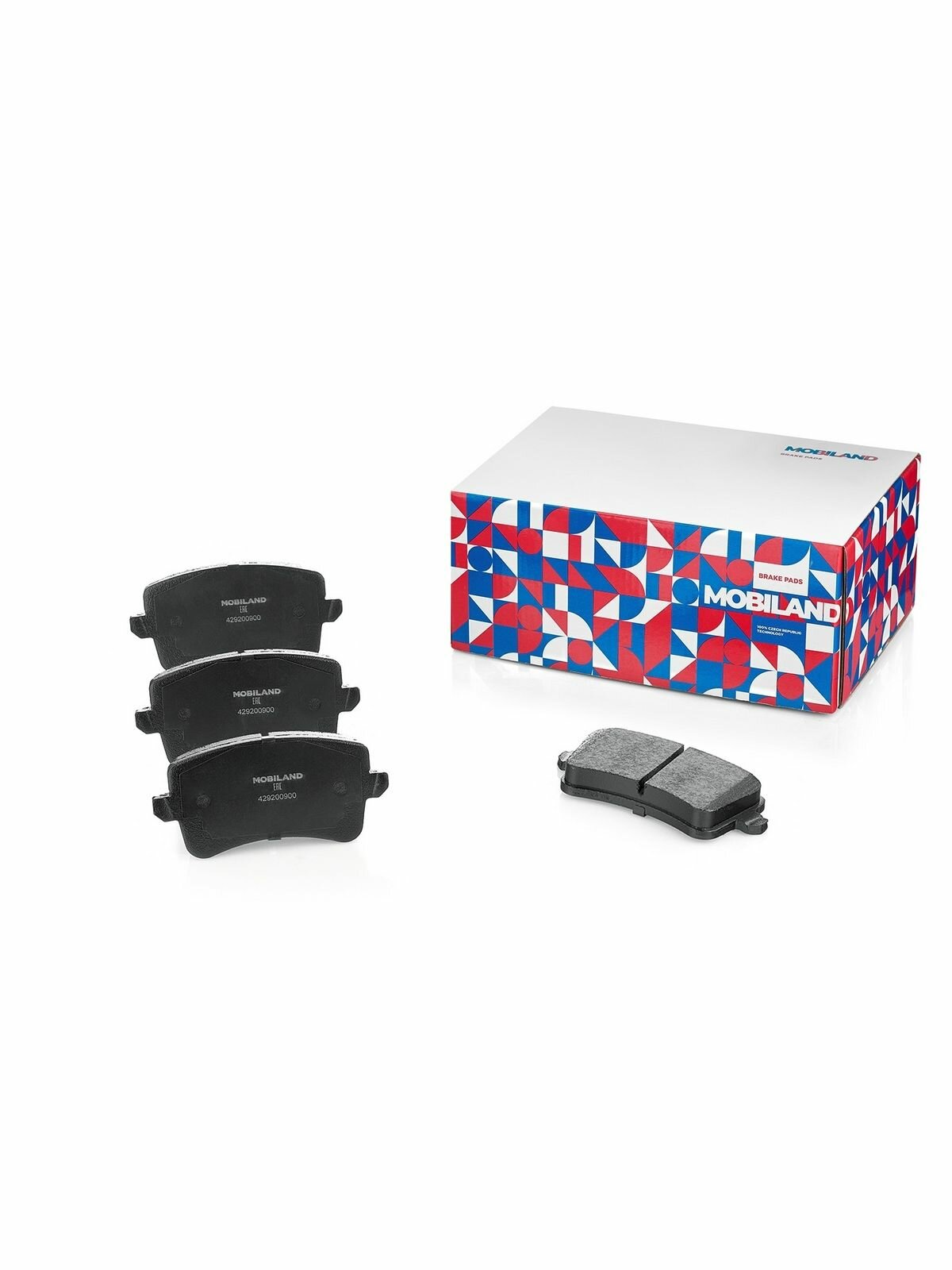 Колодки тормозные дисковые задние с противошумными пластинами для а/м Audi A4, Q5, A5, Mobiland 429200900