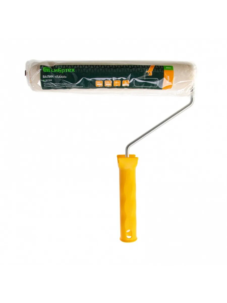 Валик Лаки, 250 мм, ворс 5 мм, D - 36 мм, D, СИБРТЕХ, 80243