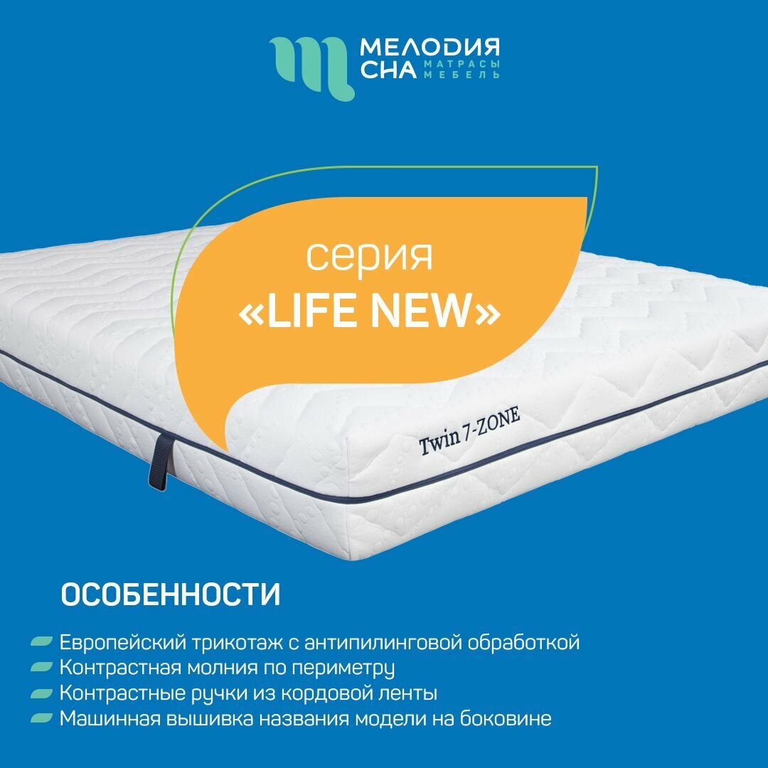 Матрас TWIN7-ZONE Adaptive-1000 7 зон комфорта