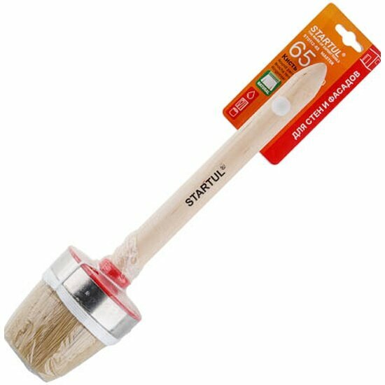 Кисть круглая Startul №20-65мм MASTER (покраска стен и фасадов, все типы ЛКМ, малярная) (ST0112-65)
