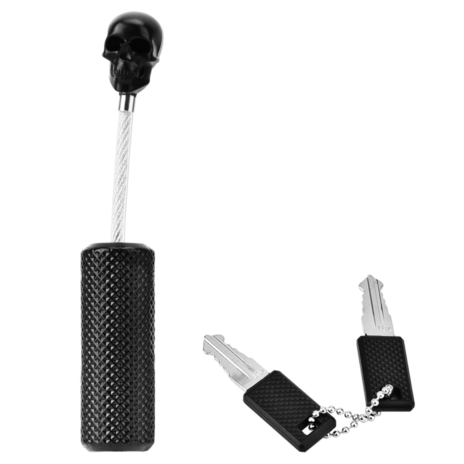 Замок для сейфа в виде чемодана, тросовый, таможенный, с паролем, в виде черепа (черный)