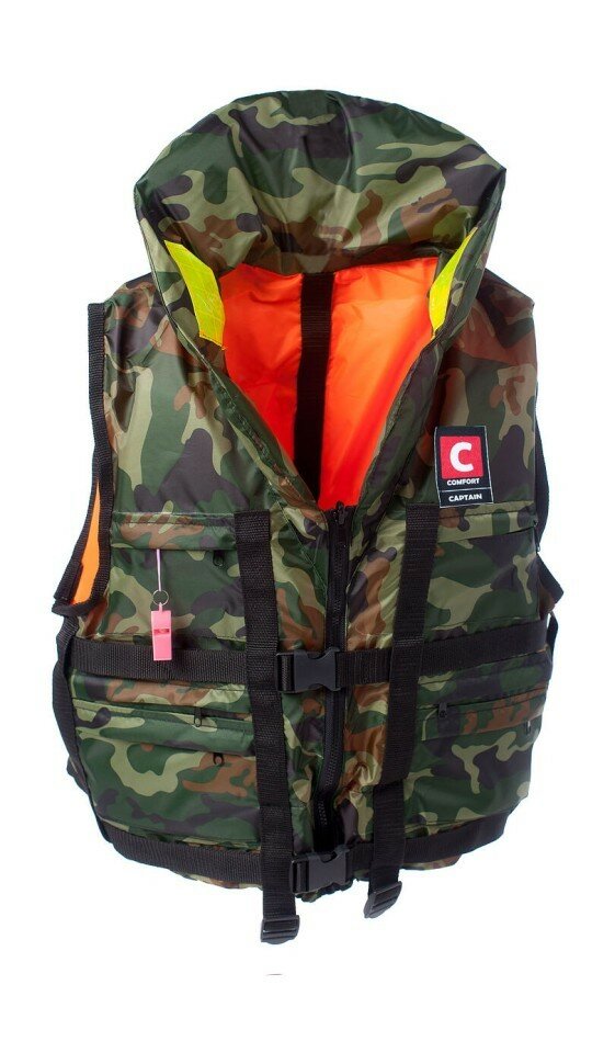 Жилет спасательный двусторонний COMFORT CAPTAIN (Капитан) 120 кг (Москва)