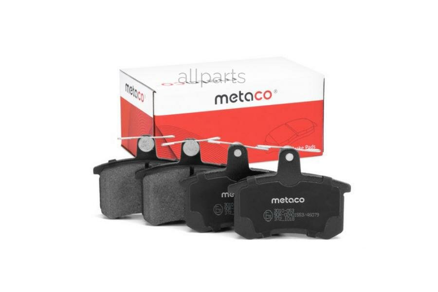 METACO 3010-053 Колодки тормозные задние дисковые к-кт