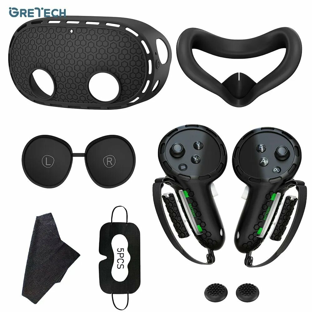 Чехлы защитные 7в1 для Oculus quest 3S чехол накладка маска, VR-аксессуар